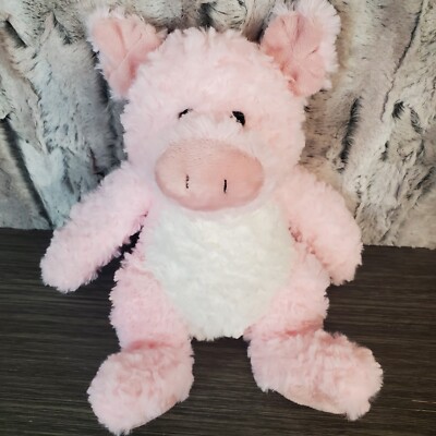 Adventure Planet Plush Scruffy Buddies Pink Pig 12" Shaggy Stuffed Farm ...