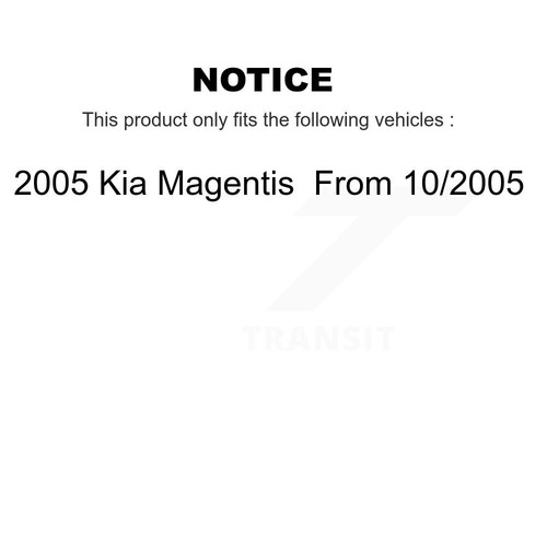 Front Rear Disc Brake Rotors Kit For 2005 Kia Magentis From 10 K8 ...