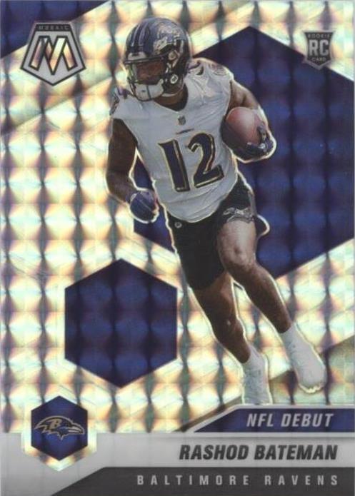 2021 Panini Mosaic - NFL Debut Rashod Bateman #249 Mosaic Prizm (RC ...