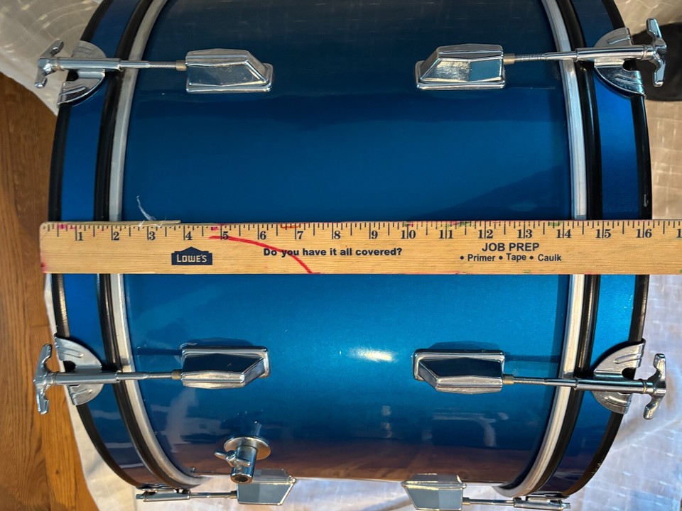 Sunlite 22” x 16" Metallic Blue Bass Kick Drum -LOCAL PICKUP ONLY | eBay
