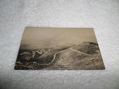 1907-08 RPPC POSTCARD Aerial Colorado Pike's Peak Motor Highway CYKO ...