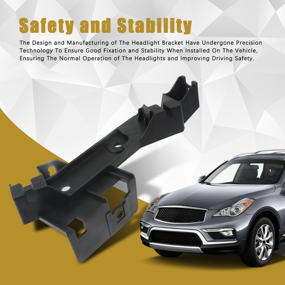 LH Left Headlight Headlamp Bracket Mounting for Infiniti EX35 EX37 QX50 ...