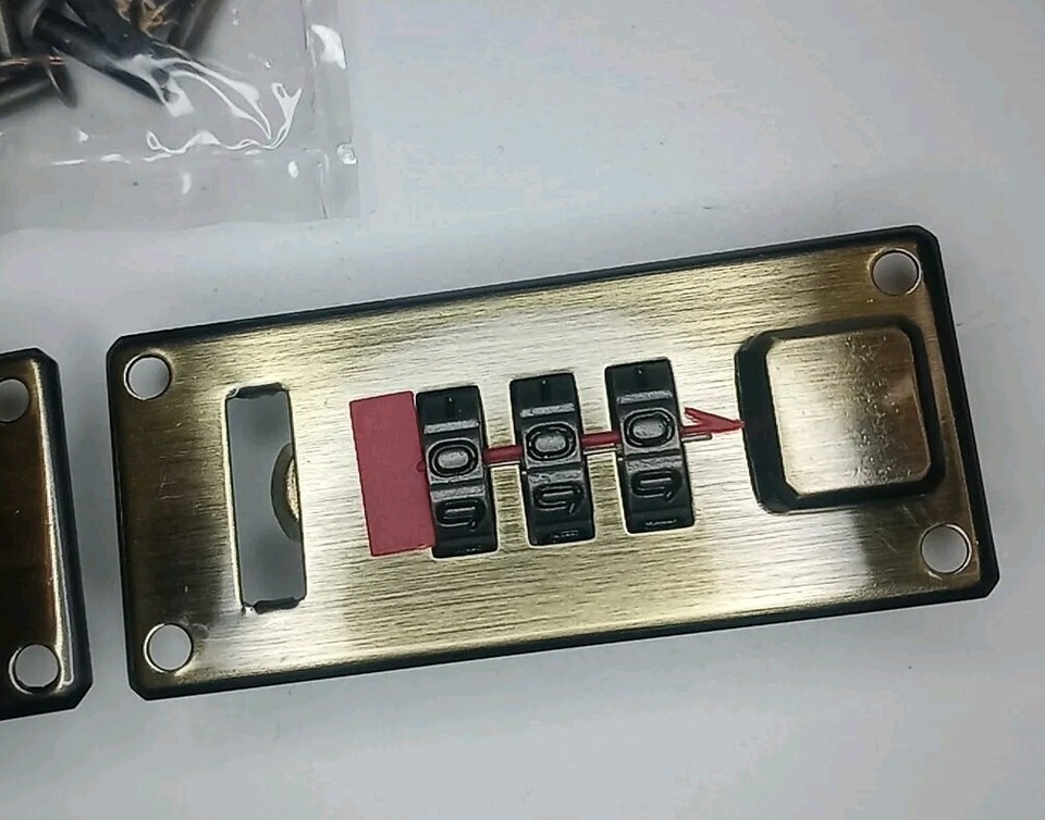 Combination Locks Set(2) Replacement for Briefcase Attache - Bronze w ...