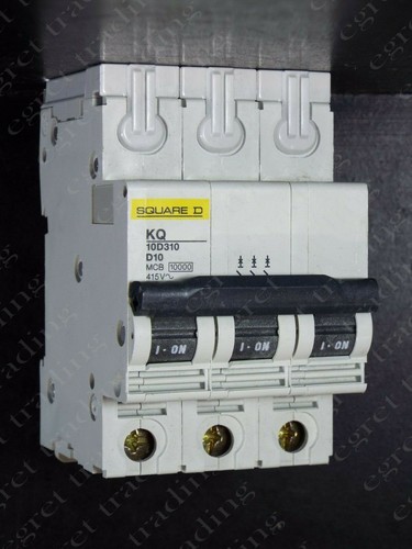 Square D Schneider KQ Series MCB Circuit Breaker 3 Pole Three Phase ...