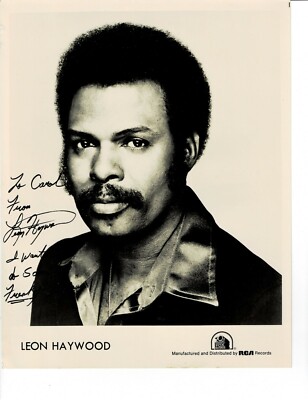 Leon Haywood I Want To Do Something Freaky to You Autographed Photo to ...