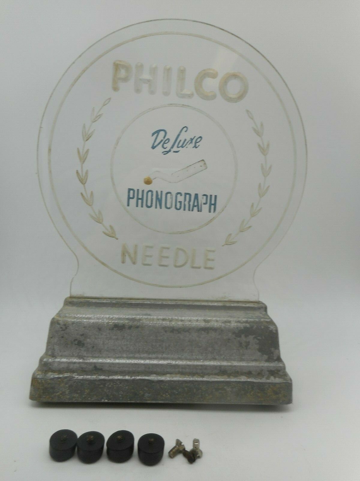 RARE Vintage PHILCO Phonograph Radio Needles Lighted Counter ...
