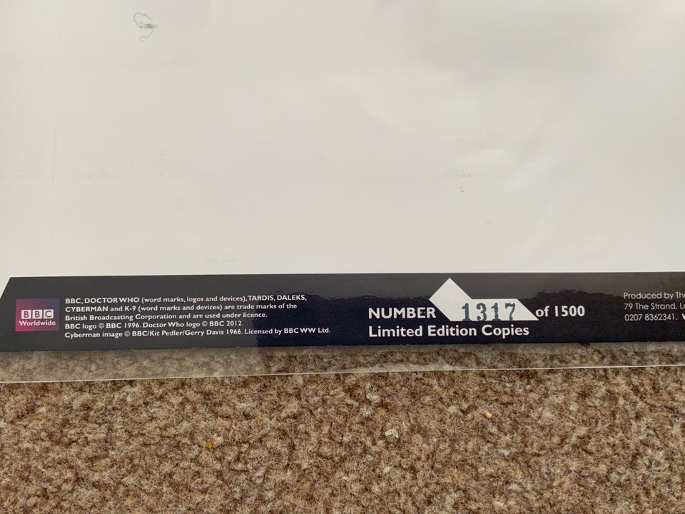 Doctor Who Tom Baker Signed Exclusive The Eleven Doctors Anniversary ...