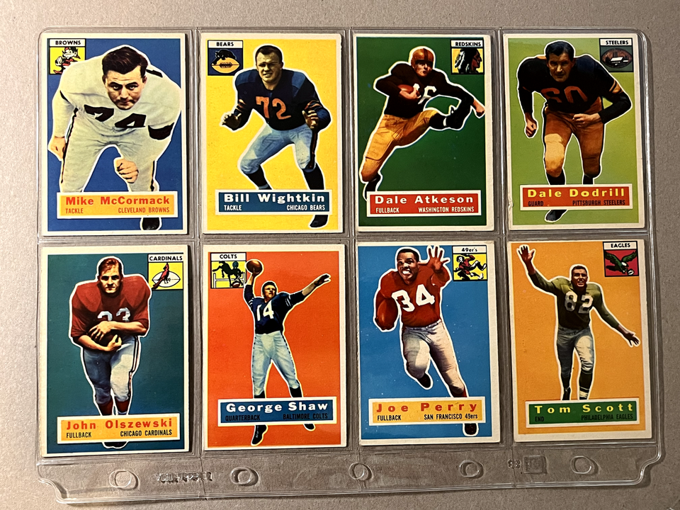 1956 Topps Football Complete Set of 120 cards plus Unmarked Checklist ...