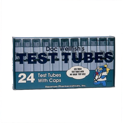 Doc WellFish's Glass TEST TUBE with Caps x 24. For Aquarium Testing ...