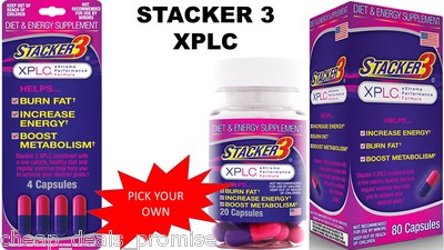 Stacker 3 XPLC Fat Burner 2 Weight Loss & Energy Boost Capsules (Pick ...