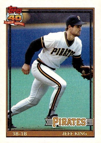 1991 Topps #272 Jeff King - Pittsburgh Pirates | eBay