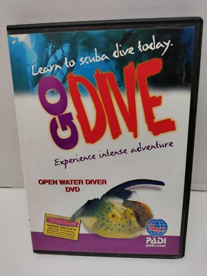 PADI - GO DIVE - Open Water Diver - 2 DVD Set - Home Study Educational ...