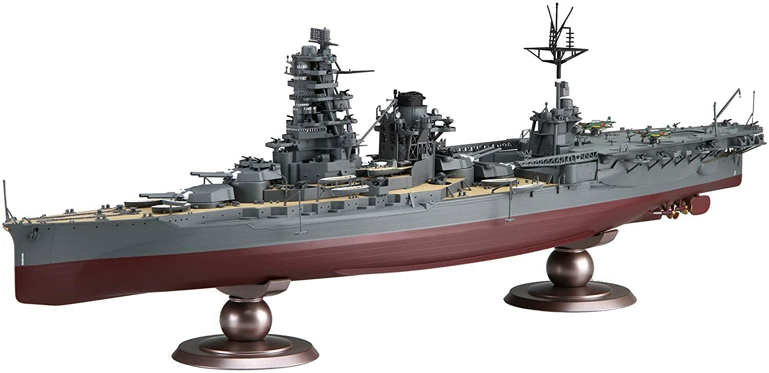 Fujimi model 1/350 Ship Model Series No.12 Japan Naval Air Battleship ...