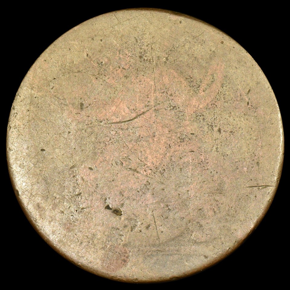 1788 VERMONT COPPER 1/2 P GEORGIVS III REX COLONIAL COIN RIGHT TRUSTED ...