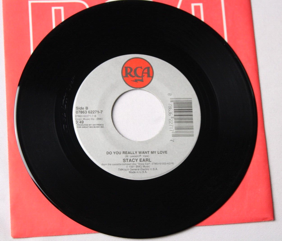 STACY EARL DO YOU REALLY WANT MY LOVE / SLOWLY 45 7" RECORD NICE (07863 ...