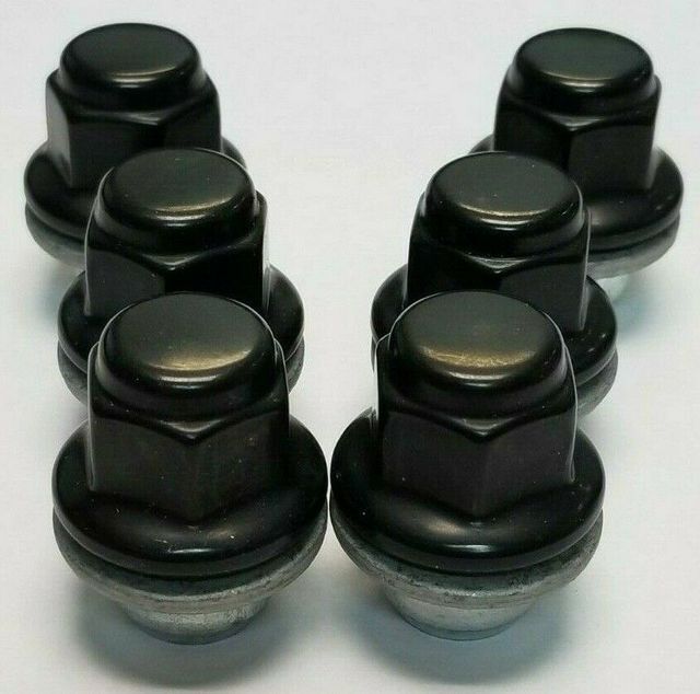Genuine Toyota Black Lug Nuts Set of (6) Multiple Vehicles PT076-60200 ...