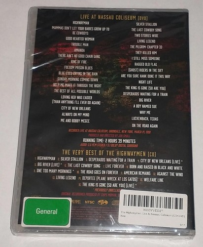 THE HIGHWAYMEN Live at Nassau Coliseum DVD & CD NEW (USA Compatible) | eBay