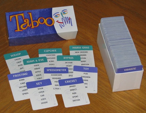 Taboo Game Card Set - 2000 Hasbro Game Parts | eBay