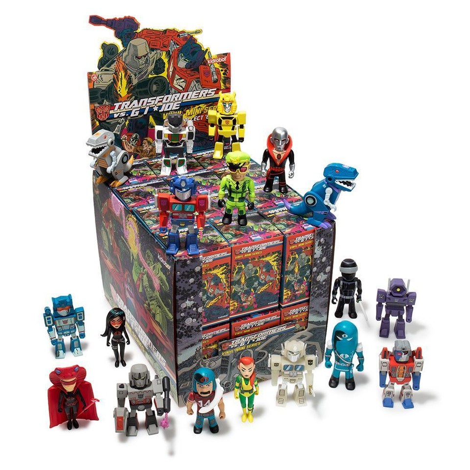 kidrobot Transformers vs G.I Joe Vinyl Mini Figures - Snake Eyes - New ...