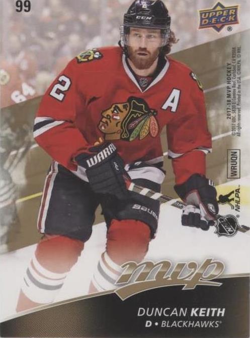 2017-18 Upper Deck MVP - Duncan Keith #99 Puzzle Back for sale online ...