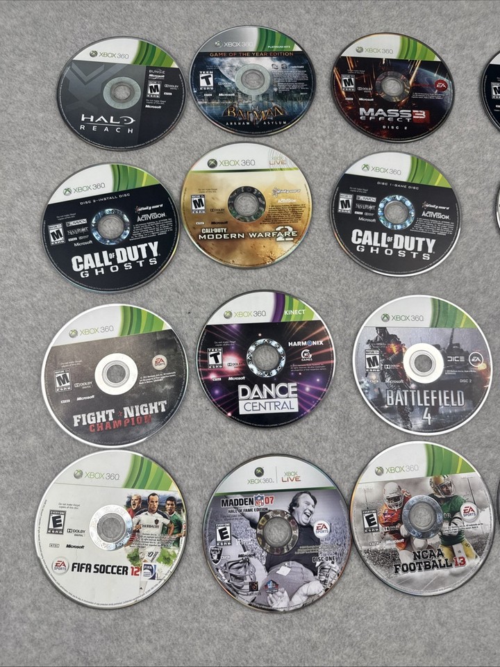 Xbox 360 Games Bundle Lot Of 16 Disc Only Games | eBay