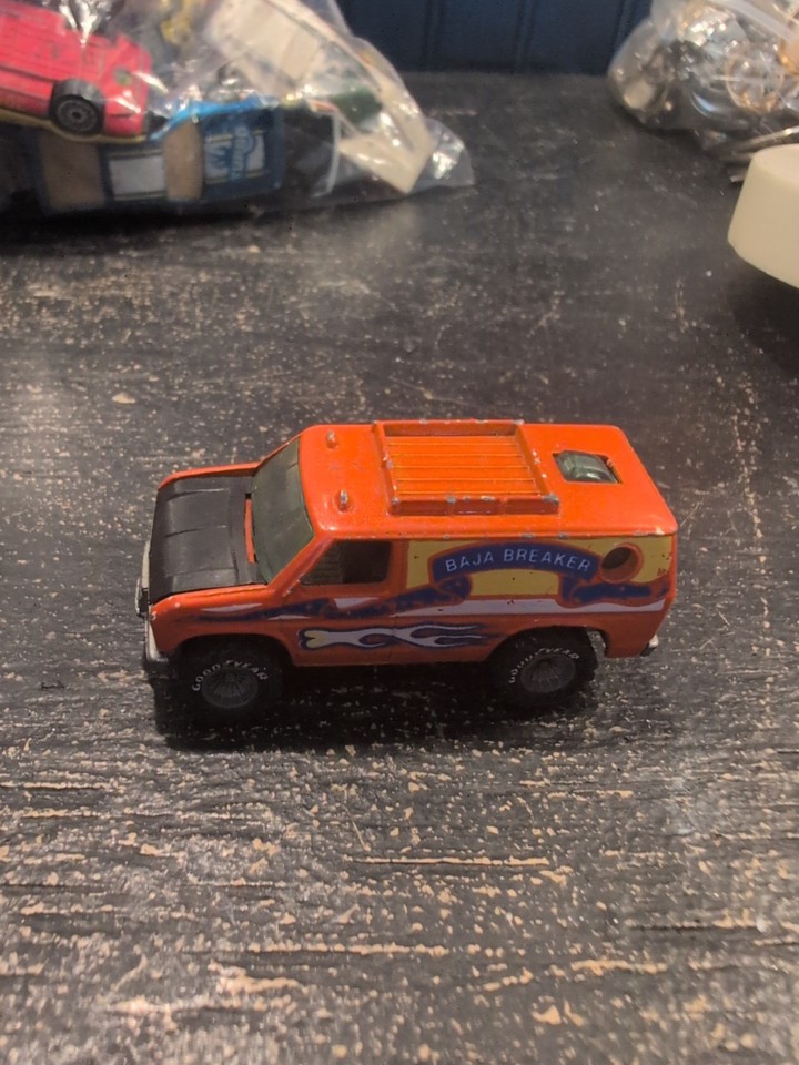 Vintage Hot Wheels Baja Breaker Blackwalls Orange Custom Chrome Real ...