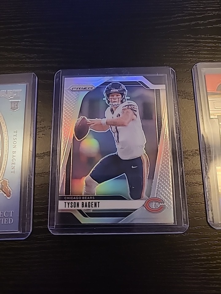 Tyson Bagent Rookie Cards Chicago Bears Lot. 2023 & 2024 PRIZM, Select ...