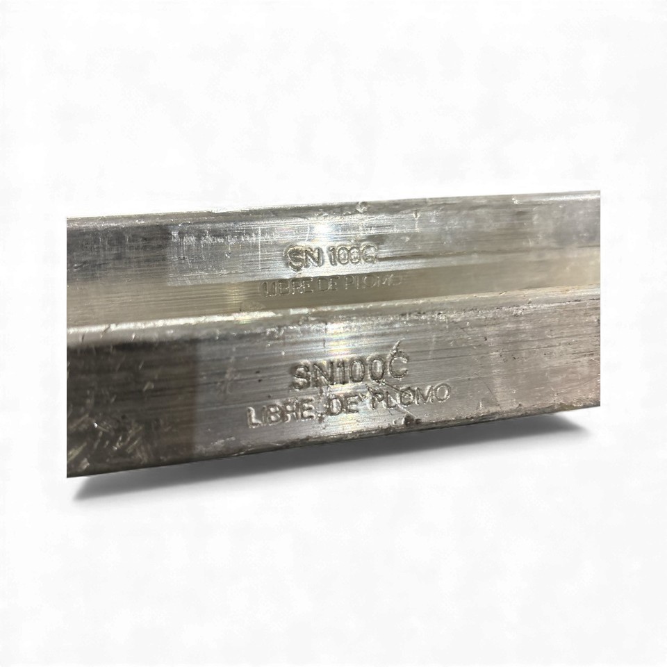 SN100C Solder Bar, Lead Free, 2.5 lbs (Dents, Dings, Bent), $19 per Lb ...