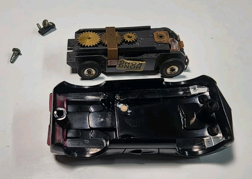 Aurora Flamethrower Thunderjet Black McLaren Elva HO Slot Car Lighted T ...