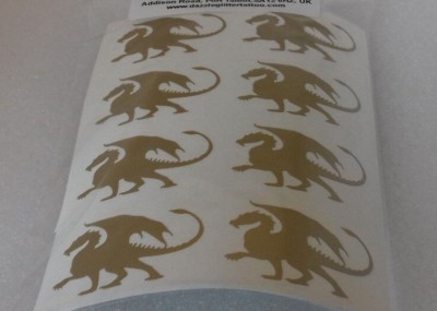 30 x gold dragon stickers - great fun for children | eBay UK