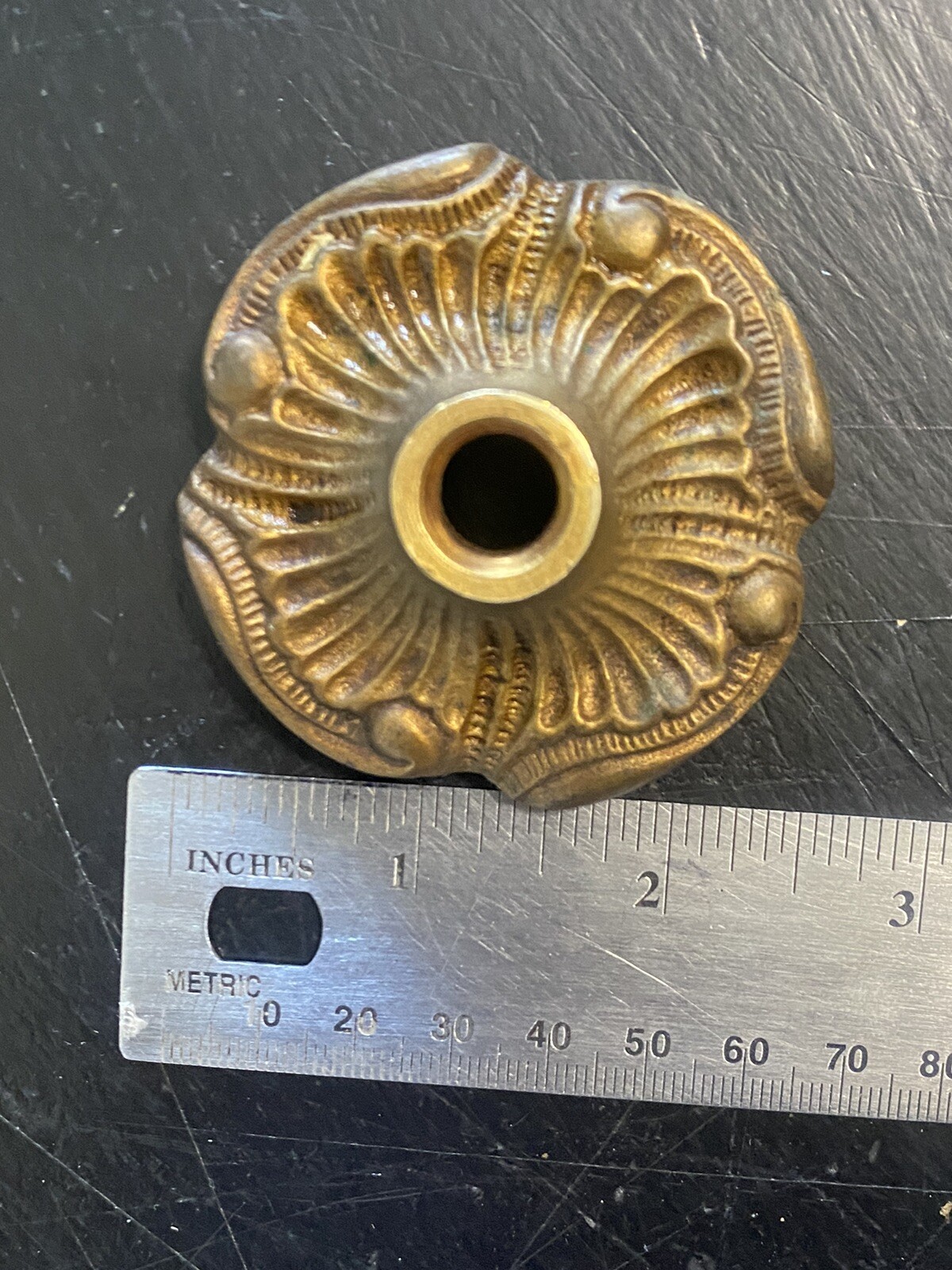 Brass or Bronze BOBECHES Lot of 8 LAMP PARTS 2 1/2" | eBay