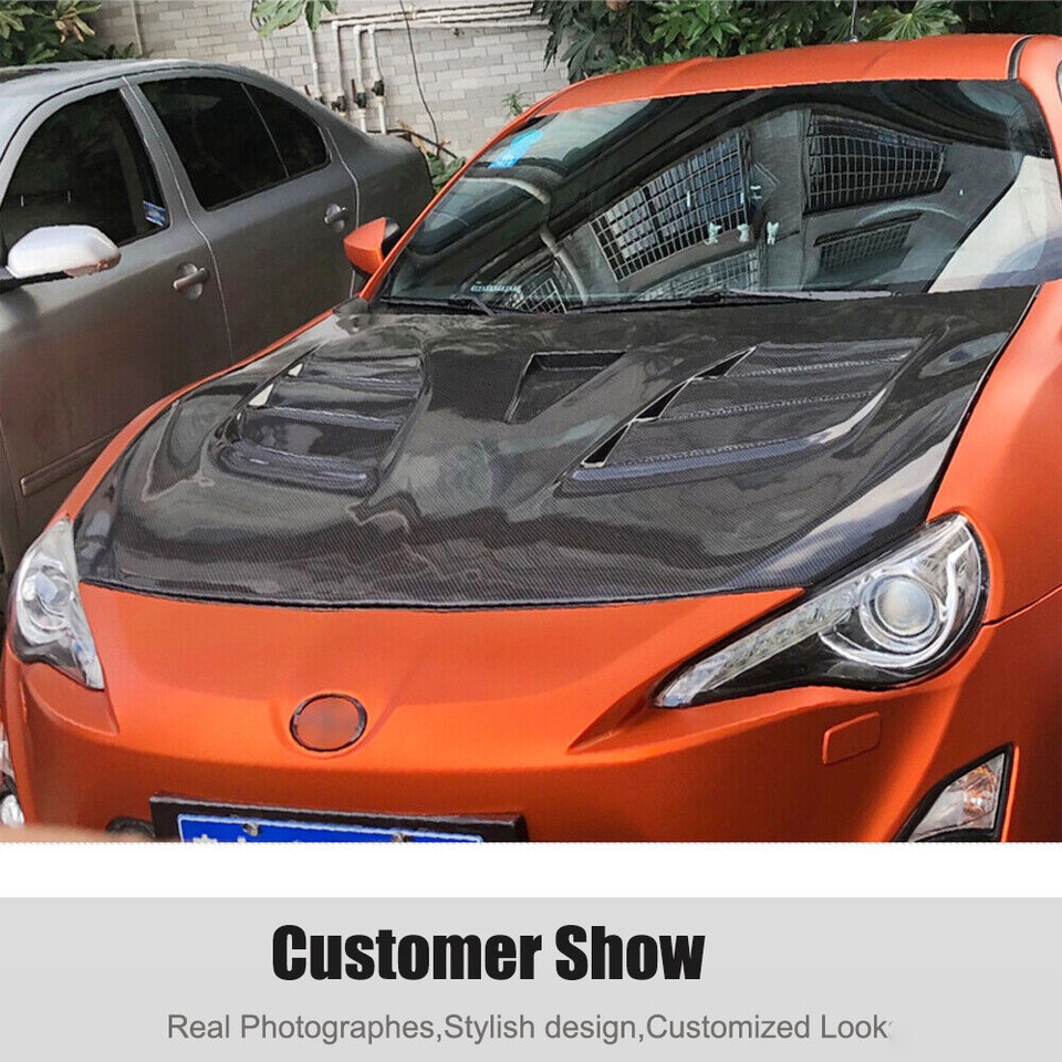 Fit For Toyota GT86 Subaru BRZ 13-20 Carbon Fiber Engine Hood Bonnet ...