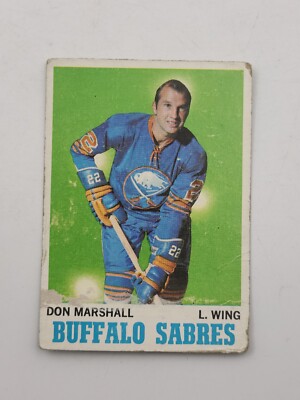 1970 Topps NHL Don Marshall Buffalo Sabres #129 Vintage | eBay