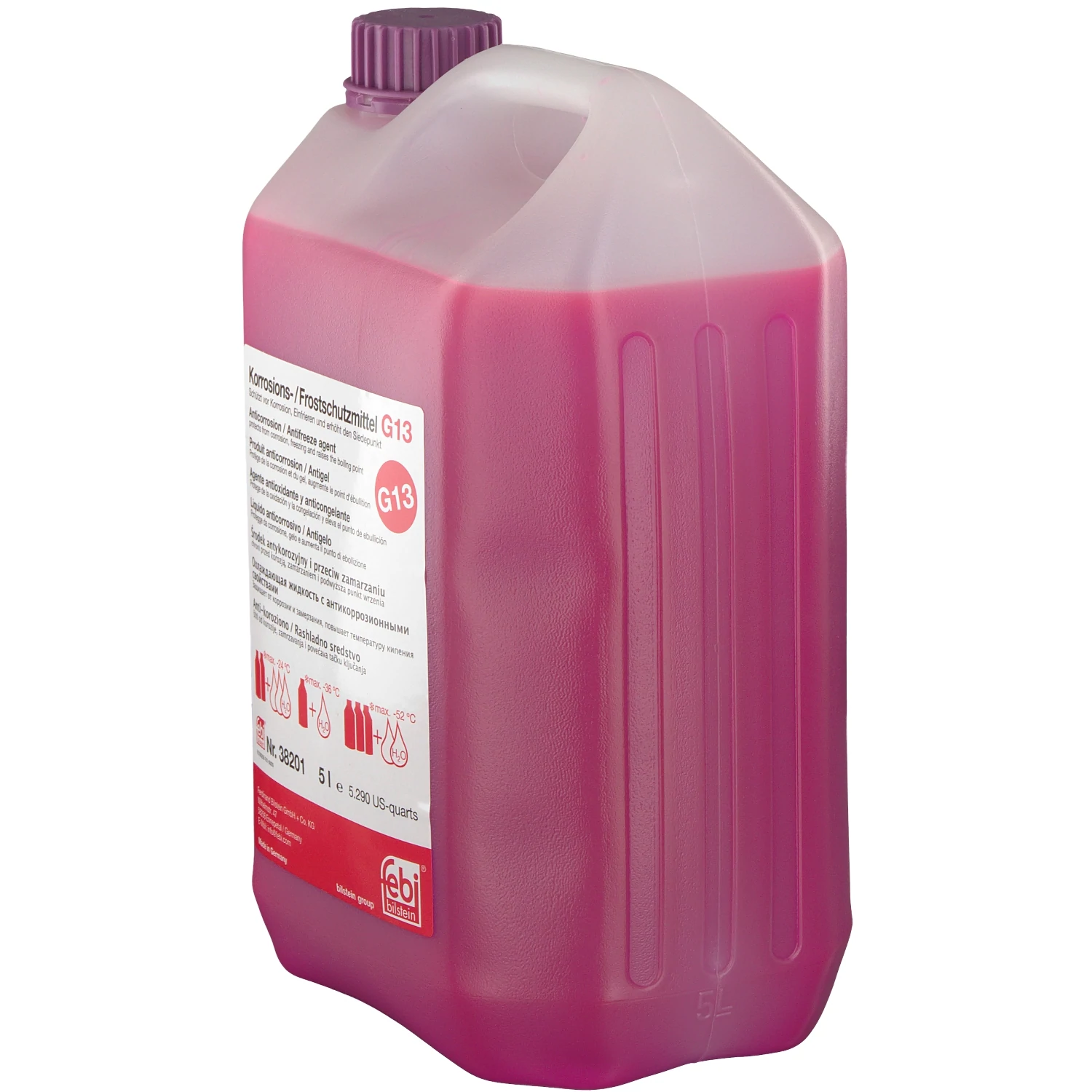 Pink Red Coolant Antifreeze Concentrate G13 5Ltr Fits Audi Skoda VW ...