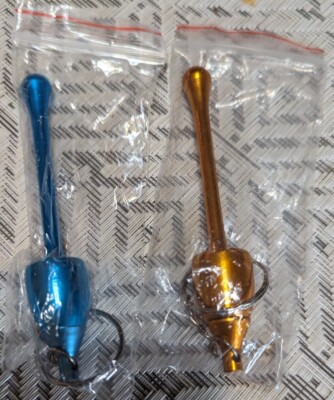 Keychain Mushroom Pipes..TWO Keychains that convert to smoking pipes ...