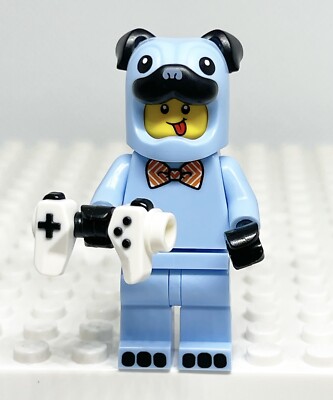 Lego Minifigure Blue Boy Pug BAM Dog Puppy Gamer Theme Minifigures ...