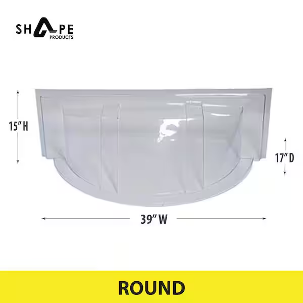 39 in. x 17 in. Plastic Round Window Well Cover | eBay