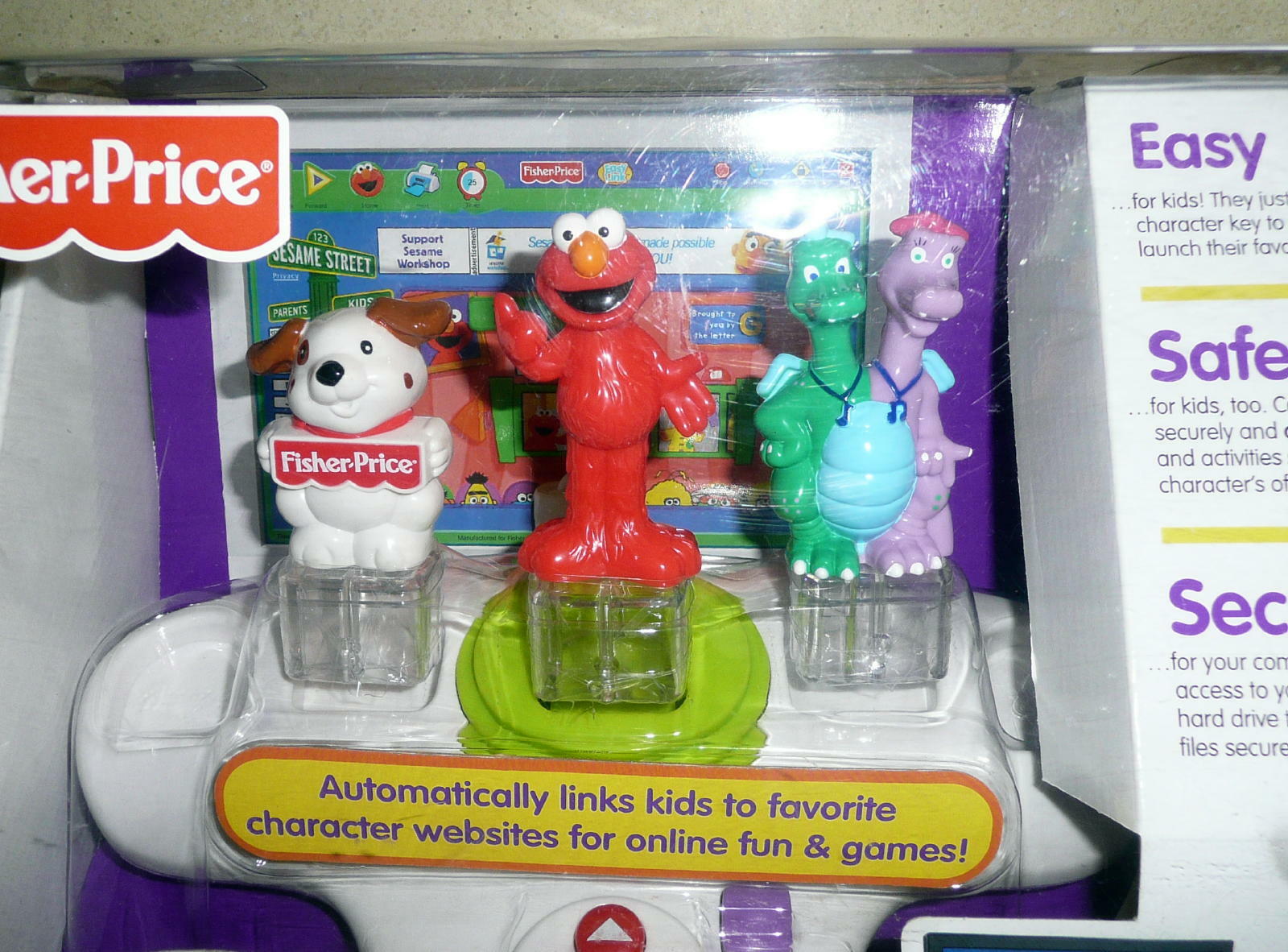 FISHER PRICE EASY LINK INTERNET LAUNCH PAD WIth Sesame Street Elmo 2007 ...