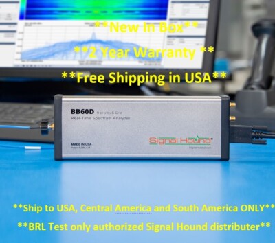 Signal Hound BB60D Real-Time Spectrum Analyzer 9 kHz – 6.0 GHz | eBay