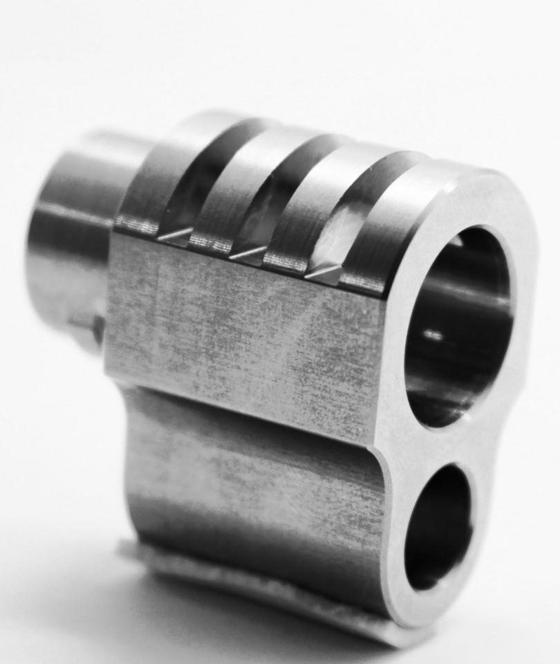 1911 COMMANDER style Compensator Muzzle Brake .45acp SS Machine Finish ...