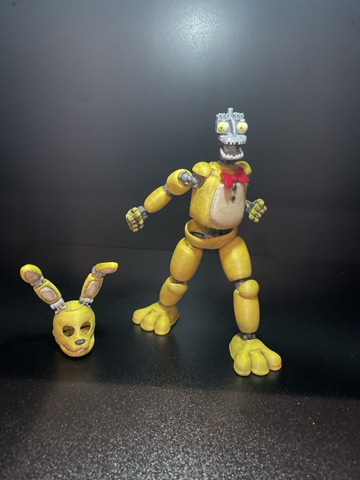 MADE TO ORDER Custom Springbonnie 1:12 Action Figure From Five Nights ...