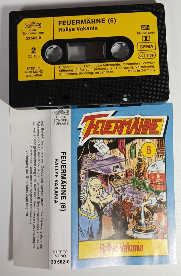 Intercord Feuermähne Hörspiel Folgen 1/6/8 MC Club Sonderauflage 1986 ...