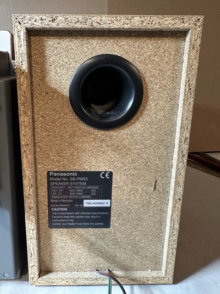 Panasonic SA-PM53 CD,AM/FM,Cassette Stereo System Speeakers SB-PM53 ...