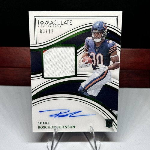 2023 Panini Immaculate Roschon Johnson RPA RC Rookie Patch AUTO 💎/18 | eBay