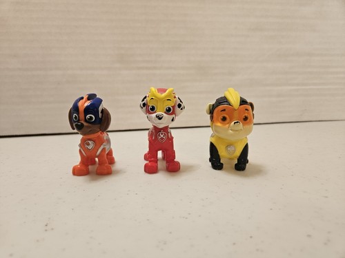 Paw Patrol Mighty Pups Super Paws Zuma Marshall Rubble Deluxe Set Of 3 ...