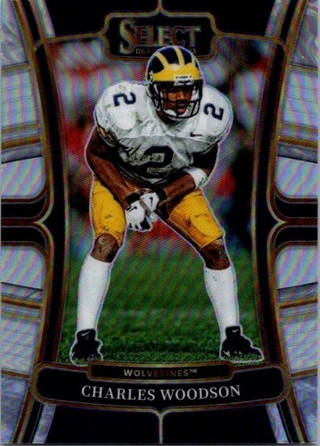2023 Select Football Charles Woodson Concourse Silver Prizm Parallel ...
