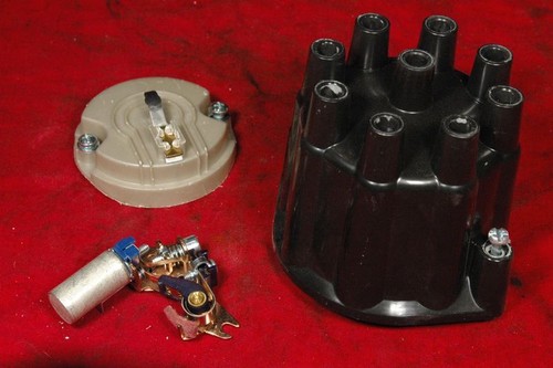 1957-74 CHEVY TUNE UP KIT ALL GM V8 DISTRIBUTORS NEW CAP ROTOR POINTS ...