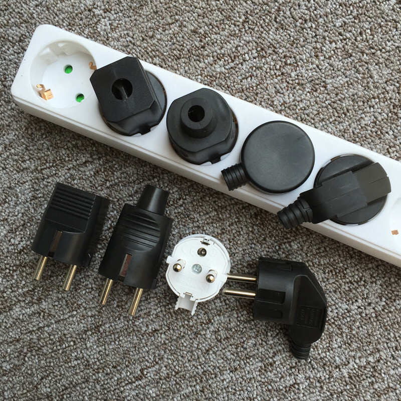 16A 250VAC EU Plug Standard Plug 16a Male Female Plug Two Round Pin ...