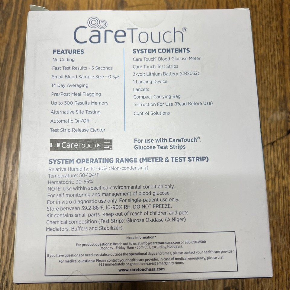 Caretouch blood glucose monitoring system | eBay