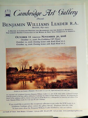 BENJAMIN WILLIAMS LEADER ART PIECES ORIG VTG 2006-2 ADVERTISEMENT, | eBay